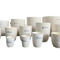 China Custom Alumina Ceramic Crucible High Hardness HRA80-90 for Metal Smelting 1300C for sale