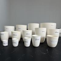 China MIDDIA 99% Alumina Ceramic Crucible High Form for Metal Smelting 1300°C for sale