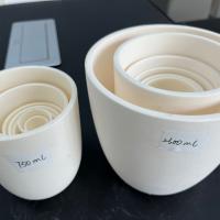 China MIDDIA 99% Alumina Ceramic Crucible High Form for Metal Smelting 1300°C for sale