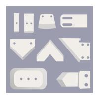 China Multi-functional Industrial Ceramic Blade for Industrial Applications Zirconia Blade for sale