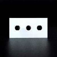 China Zirconia Ceramic Blade 3 Hole for Tape Film Textile Cutting 30x Longer Life for sale
