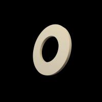 China Custom Alumina Ceramic Disc Ring Gasket HRA80-90 Hardness for Industrial Machinery Parts for sale