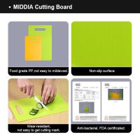 China MIDDIA BPA Free Multifunction PP Small Mini Cutting Board Sheet Set for Meat Chopping for sale