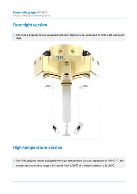 China THT-A 3 Finger Pneumatic Gripper Multi Tooth Designed to Support Complex Robotic Tasks and Automated Material Handling Solutions for sale