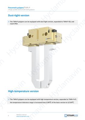 China Short Stroke Two Jaw Gripper End Of Arm Tooling Grippers 0.1kg-37Kg Load Capacity for sale