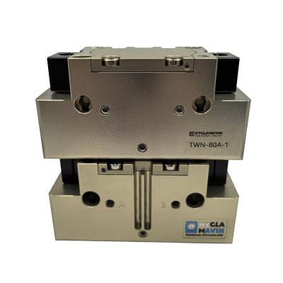 China 50 Mm Gripping Stroke Long Stroke Pneumatic Gripper Offering 30mm Jaw Height and Stainless Steel Jaw Material Designed for Gripping for sale
