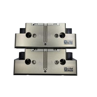 China Repeatability ±0.01 Mm Long Stroke Pneumatic Gripper Designed with Parallel Jawtype and Portsize M5 Or 1/8 NPT Providing Automation Solutions for sale