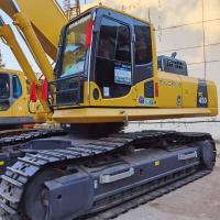 China Used Excavator 45ton Low Working Hours Spain Showroom Video Inspection 257KW Yellow Komatsu 2700hrs for sale