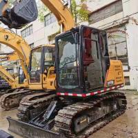 China ISUZU Engine 7TON Yellow Sany SY75C Excavator 0.32 Bucket Capacity 43kw Power for sale