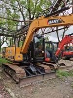 China ISUZU Engine 7TON Yellow Sany SY75C Excavator 0.32 Bucket Capacity 43kw Power for sale