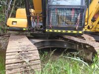 China Used Yellow Sany Excavator 13ton 13500 KG ISUZU Engine 72.7 Power 1800 Working Hours for sale