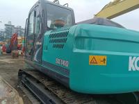 China Low Hours Blue Custom Kobelco Excavator 14 Ton 0.57m3 Bucket Capacity for sale