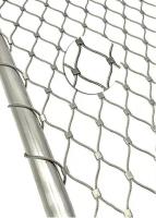 China Anti Acid Anti Alkali Balustrade Cable Mesh 4.0mm 80*80 Hole Anti Corrosion for sale