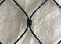 China Knotted Type Black Oxide Cable Mesh Flexible Stainless Steel Cable Rope Mesh for sale