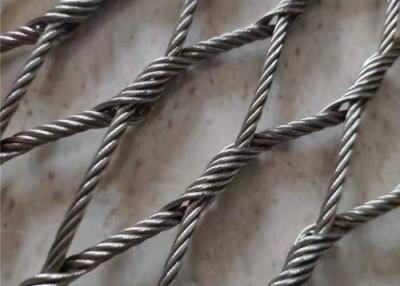 China Safety SUS304 Stainless Steel Wire Rope Mesh For Protection Animal for sale