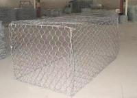 China 80*100mm 100*120mm Stone Cage Net Rock Filled Gabion Basket Wire Mesh for sale