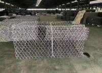 China 2.7mm-3.7mm Galvanised Gabion Boxes , Wire Cage Stone Retaining Walls for sale