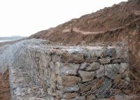 China 80*100mm 100*120mm Stone Cage Net Rock Filled Gabion Basket Wire Mesh for sale