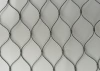 China 1.2mm -4.0mm Black Oxide Cable Mesh , Ferruled / Woven Zoo Aviary Netting for sale