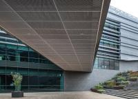 China Soundproof Interior Decorative Ceiling Mesh / Perforated Stainless Steel Panels for sale