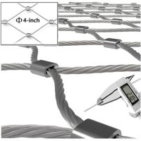 China Flexible Diamond Wire Rope Mesh 1.2mm - 6.0mm Horizontal / Vertical Orientation for sale