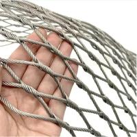 China Customized Stainless Steel Mesh Woven Rope Mesh for Zoo Fencing With 1.2mm-6.0mm Wire Easy Installation for sale