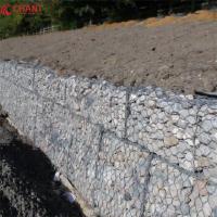 China Gabion Basket Galfan For Seawall Protection /Heavy Hexagonal Wire Mesh Gabion Box for sale