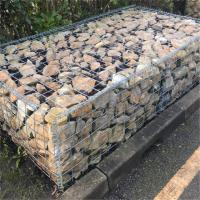 China European Conformity Galvanized Galfan Weld Mesh Panel Balcony Landscape Stone Cage Fence for sale