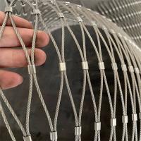 China Diamond Mesh Zoo Animal Enclosure Netting Stainless Steel Wire Range 1.2-4.0mm for sale
