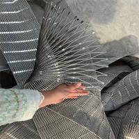 China Sus304 316 Pliable 50mmx50mm Ferrule Metal Rope Mesh Solid Steel Wire Mesh for sale