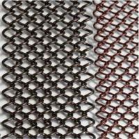 China Colorful Woven Chain Drapery Fabric Decorative Interior Metal Screen Wire Mesh for Hotel for sale
