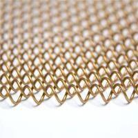 China Architective Metal Cascade Coil Drapery Wire Mesh Curtain Durable for sale