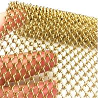 China Architectural Spiral Wire For Restaurant Metal Stainless Steel Flat Decorative Link Curtain for sale
