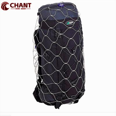 China Silver 304 316L Stainless Steel Ferrule Type Wire Rope Mesh For Backpack And Bag Protector for sale