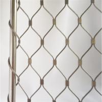 China Polished Stainless Steel Cable Mesh with Durable 7x7 Wire Rope for sale