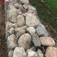 China Heavy Zinc +Pvc Coated Galvanized Wire Mesh Stone Wall Gabion Basket 3*1*1meter for sale