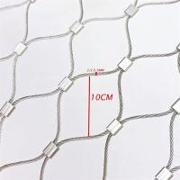 China Lightweight Bird Aviary Enclosure 316 Stainless Steel Wire Rope Mesh Woven Zoo Mesh for sale