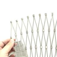 China 20mm 25mm 30mm 35mm Flexible Stainless Steel Wire Rope Mesh Zoo Aviary Netting for sale