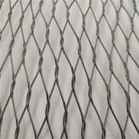 China Stainless Steel 316 Wire Rope Zoo Aviary Netting Helicopter Pad Security Fence Netting for sale