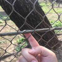 China Stainless Steel Knotted Outdoor Aviary Netting Poultry Netting Zoo Animal Rope Mesh for sale