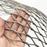 China 7x7 Bird Netting Stainless Steel Cable Net Cage Rope Wire Aviary Zoo Mesh Enclosure for sale