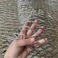 China Lightweight Bird Aviary Enclosure 316 Stainless Steel Wire Rope Mesh Woven Zoo Mesh for sale