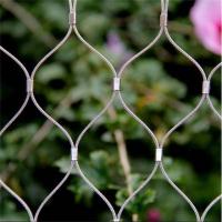 China Bird Aviary Netting RTS Durable Wire Rope Mesh For Zoo Park Wildlife Exhibit Net for sale