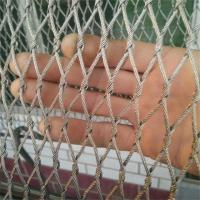 China Flexible Bird Aviary 316 Stainless Steel Wire Rope Mesh Woven Zoo Animal Enclosure 30*30mm for sale