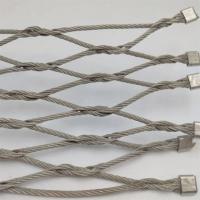 China 2.0mm Black Flexible Stainless Steel Cable Mesh Anti Corrosive Anti Rust For Aviary Zoo Mesh for sale