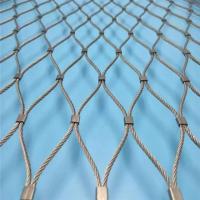 China Flexible Black Coating 316SS Wire Rope Mesh For Fence And Balcony Railing for sale