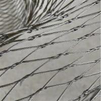 China Woven 25*25mm Stainless Steel Black Oxide Cable Mesh Customized For Safety Netting for sale