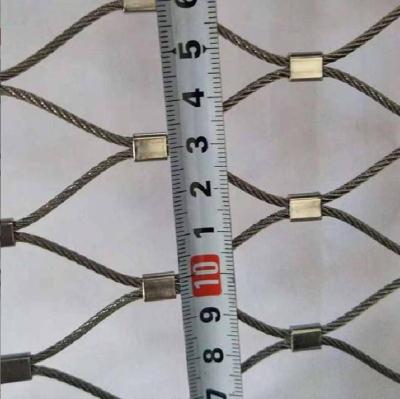 China 304 316 Stainless Steel Metal Rope Mesh Anti-Falling Bird Garden Protection Net for sale