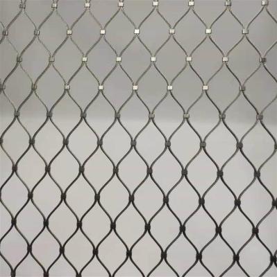 China Light Weight High Strength 304 316 Stainless Steel Wire Rope Mesh Net For zoo Mesh for sale