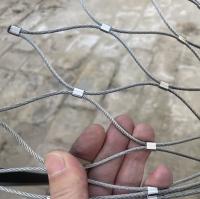 China Light Weight High Strength 304 316 Stainless Steel Wire Rope Mesh Net For zoo Mesh for sale